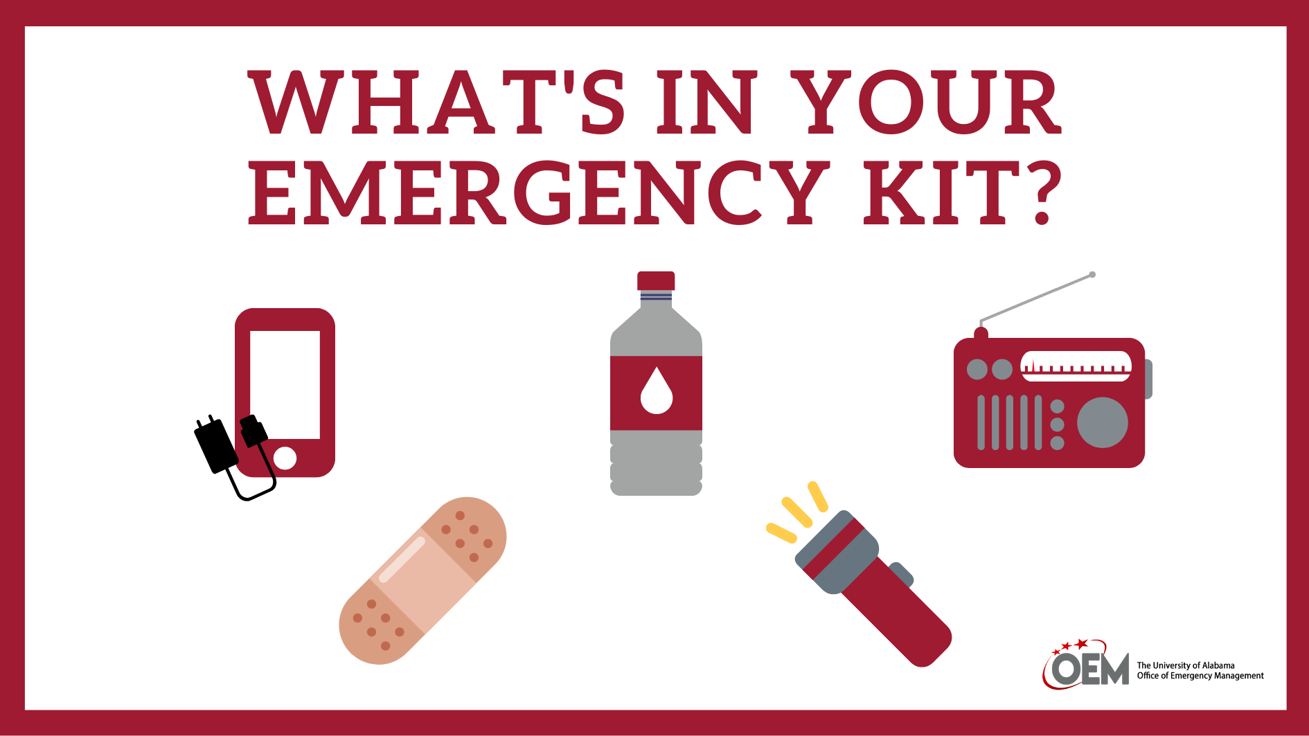Personal Emergency Plan – Emergency Management | The University of Alabama